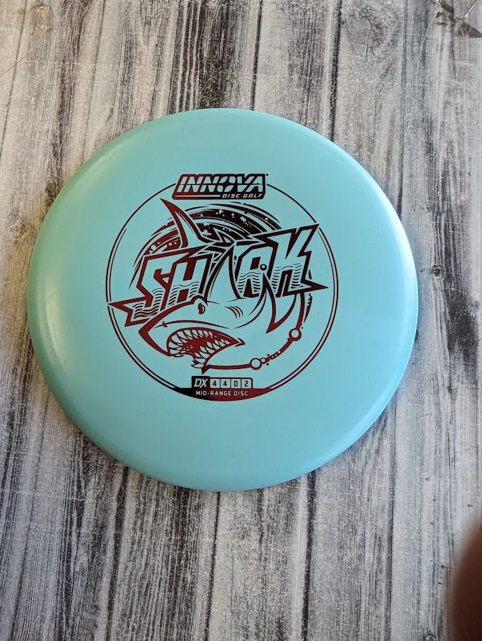 Shark (DX Plastic) 4/4/0/2 – Tri-Fox Disc Golf